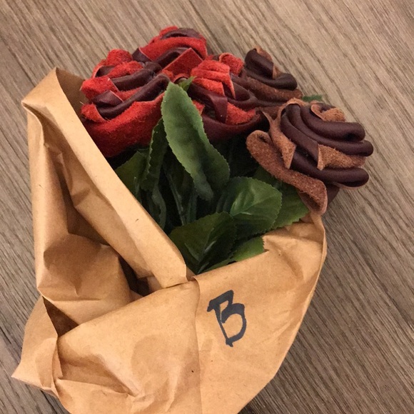 Accents | Vintage Handmade Leather Roses Handcrafted 12 Dozen 3rd ...